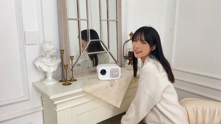 Proyektor K1 Android Proyektor Mini 6000 Lumens 1080P Andorid 9.0 ...