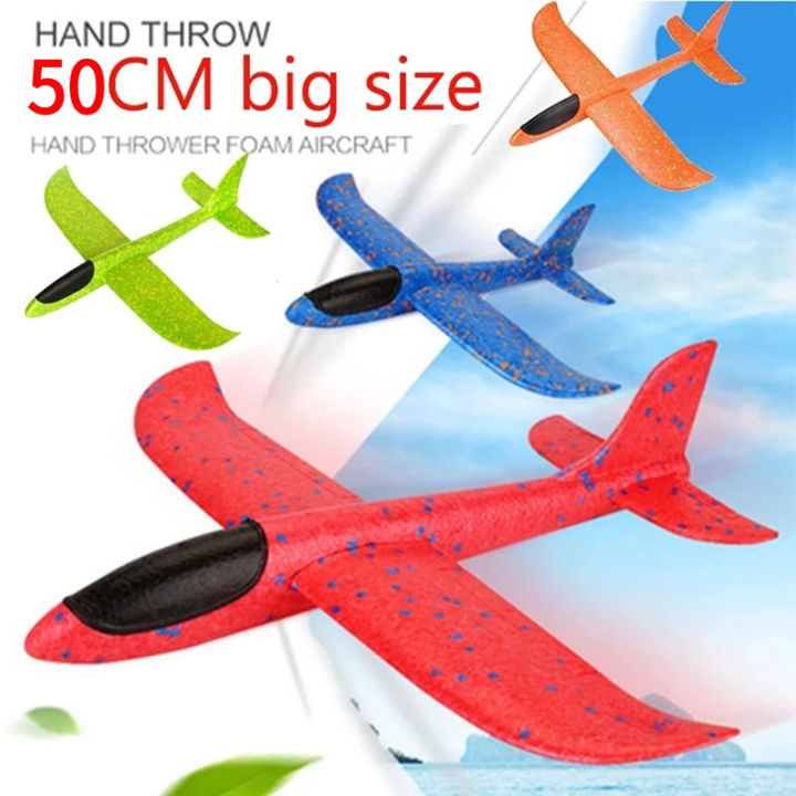 50CM Big Foam Plane Glider Hand Throw Airplane Light Inertial EPP ...