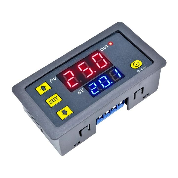 AC 110V 220V Digital Time Delay Relay Dual LED Display Cycle Timer ...