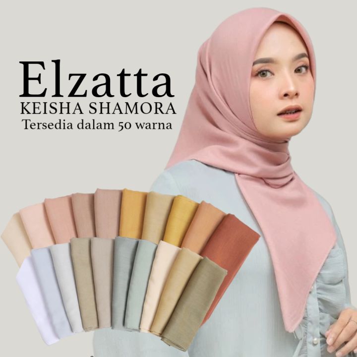 PROMO Elzatta Kerudung Hijab Segi Empat Keisha Shamora | Lazada Indonesia