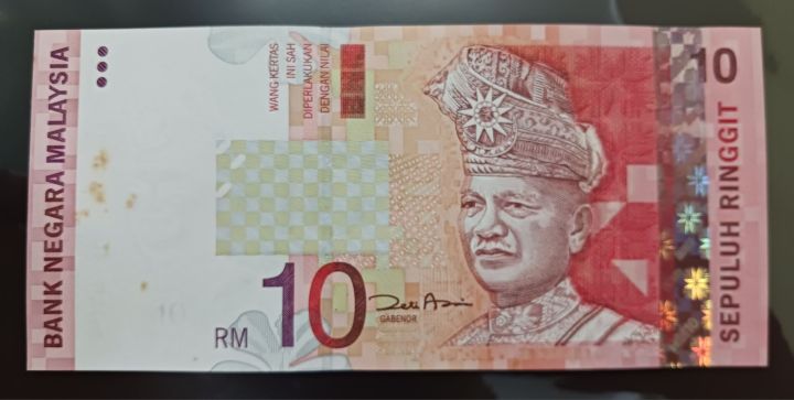 Duit lama Malaysia Rm10 Zeti FQ3468157 unc banknote original | Lazada