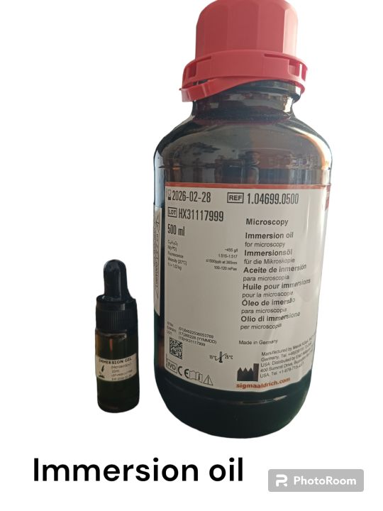 Microscopy immersion oil 10ml. 1 ขวด | Lazada.co.th