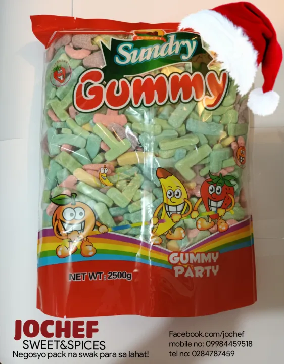 2.5kg Gummy Alphabet Negosyo pack Gummy sweet candies and kutkutin ...