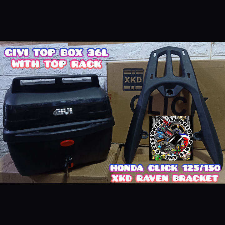 HONDA CLICK 125/150 SET TOP BOX AND BRACKET | Lazada PH
