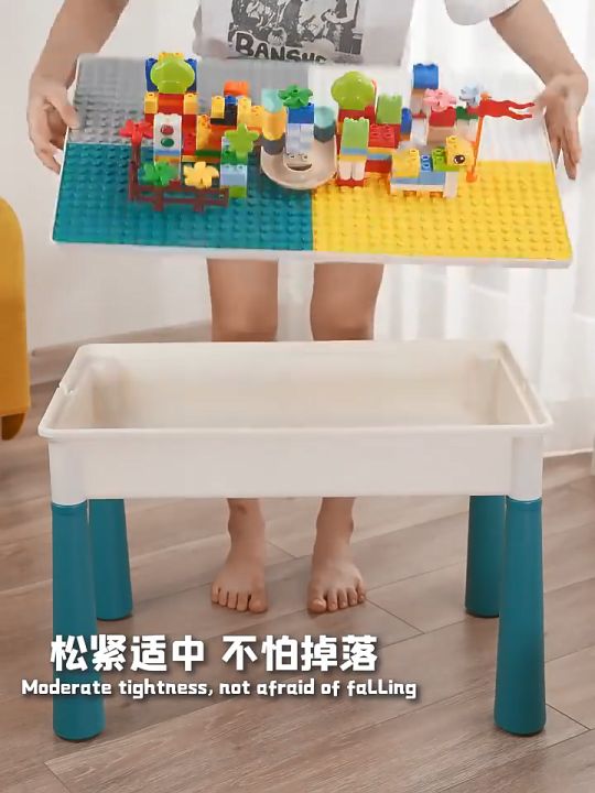 GAILANG Lego Table Multi-Function Building Block Table Learning Table ...