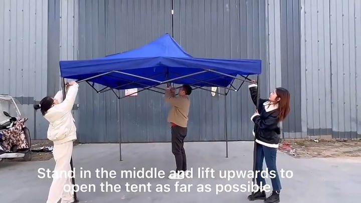 Outdoor Heavy Duty Collapsable Tent With Side Cover Foldable Gazebo ...