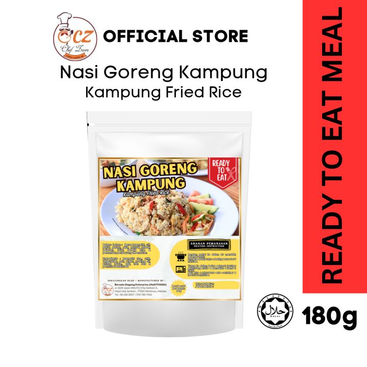 chef zam NASI GORENG KAMPUNG 炒饭 READY TO EAT MEAL 准备吃的食物 KAMPUNG FRIED ...