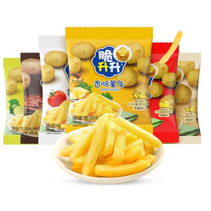 Crispy Rise Brand French Fries Snack Variety Pack 20g*10 Bags Honey ...