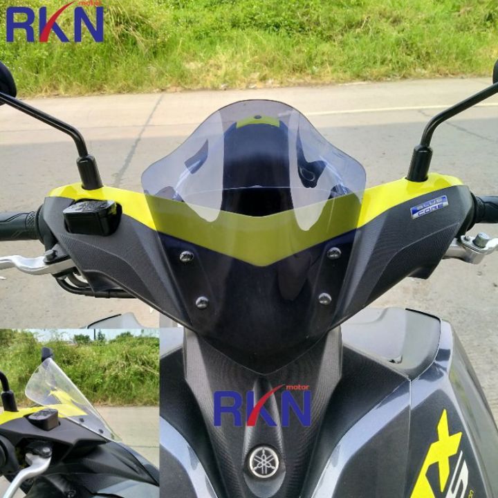 Windshield Visor Aerox Yamaha All New Aerox 155 Smoke Bening | Lazada ...