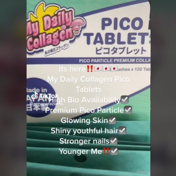 My Daily Collagen Pico Tablets 2 Pouches (120 tablets each) - Collagen ...