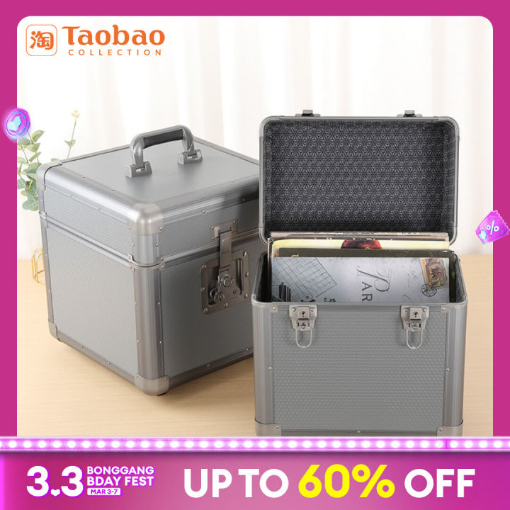 Gramophone Record Storage Box High 12-Inch Disc Deposit Box CD LP Album ...