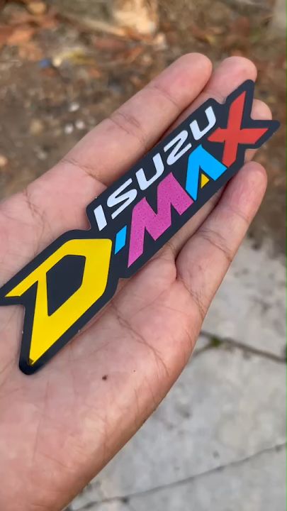 สติกเกอร์ ดีแม็ก D-max Isuzu DMax All New D-สีทอง สติ๊กเกอร์ 3D ปั๊มนูน ...