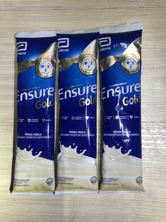 Ensure Gold Vanilla Sachet 60.6g (Travel Pack) | Lazada