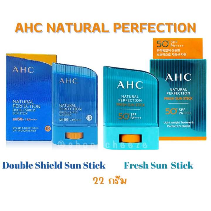 AHC Natural Perfection Fresh Sun Stick / Double Shield Sun Stick SPF50 ...