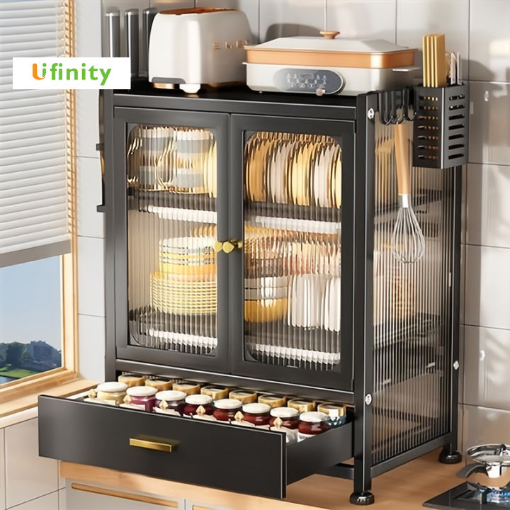 Lifinity 2/3 Layers Kitchen Dish Rack Drainer Drying with Cover Dust ...