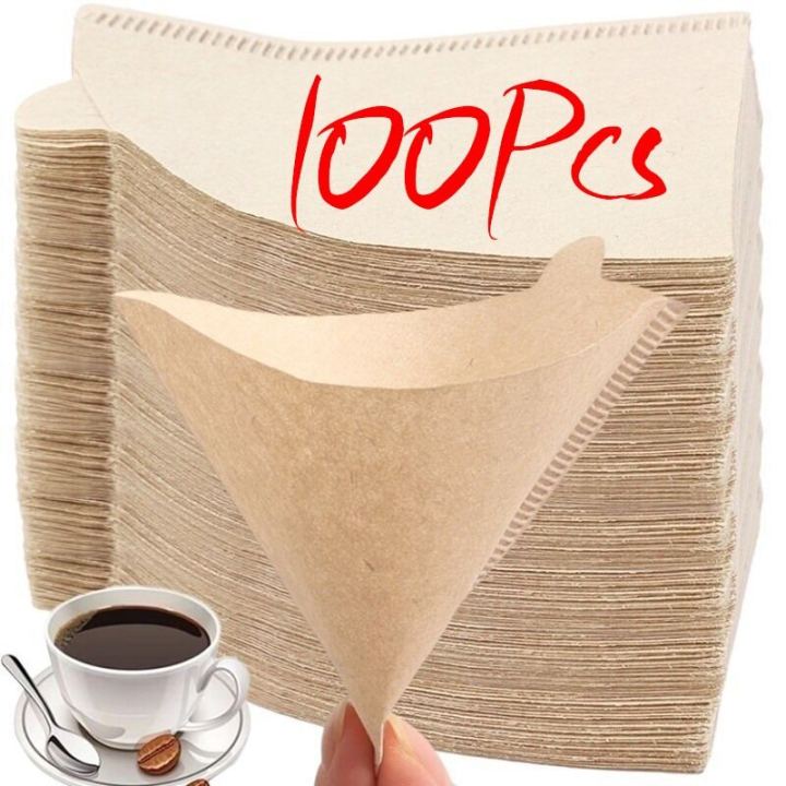 100pcs Drip Filter Paper / Hand-Poured Coffee Filters / Espresso ...