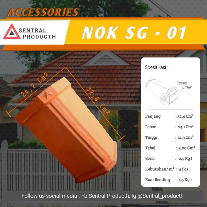 Nok Genteng SG - 01 | Lazada Indonesia