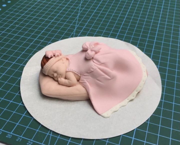 Edible Cake topper (Sleeping baby girl) 4” fondant | Lazada PH