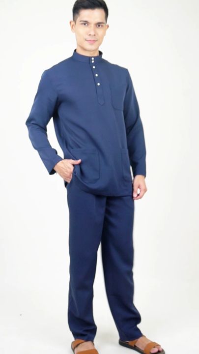Forest x Hatta Dolmat Baju Melayu Cekak Musang Regular Fit Ayah Anak ...