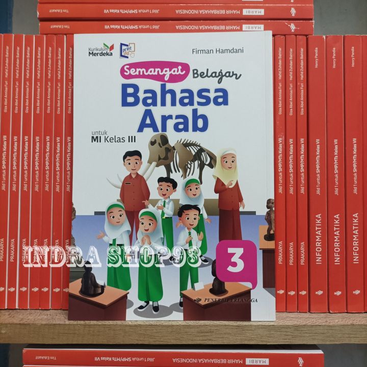 Buku Semangat Belajar Bahasa Arab Kelas 3 Mi Kurikulum Merdeka Erlangga | Lazada Indonesia