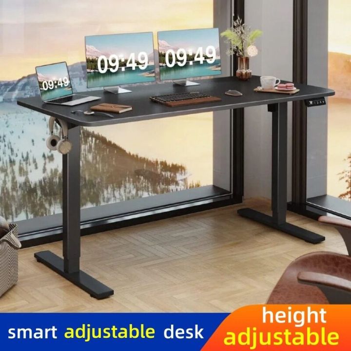 Electric Standing Desk Automatic Computer Table Adjustable Height Smart ...