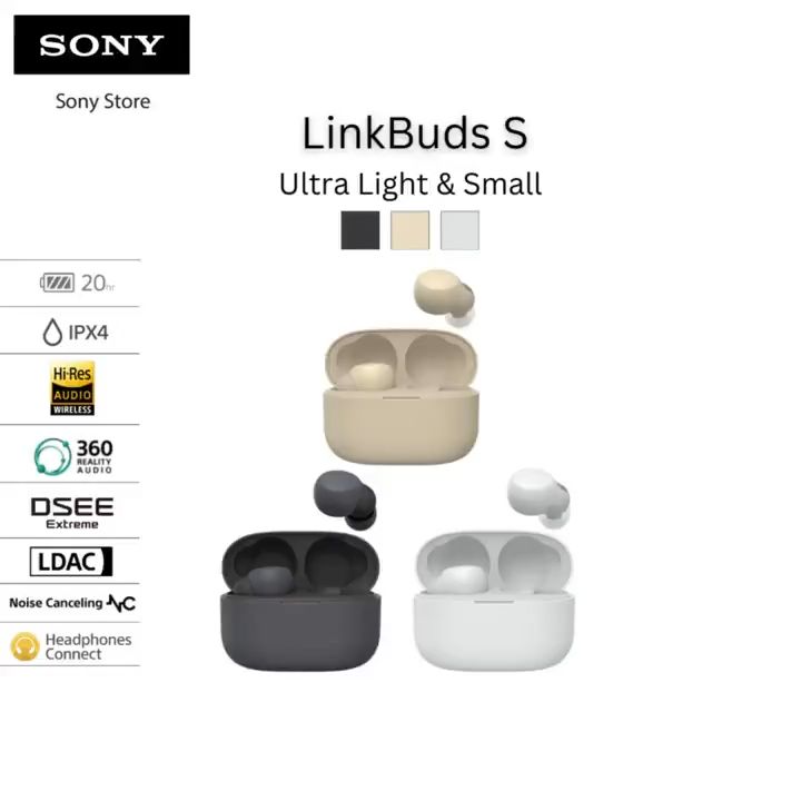 Sony Wf Ls900n Linkbuds S Bluetooth Earphones Truly Wireless Active