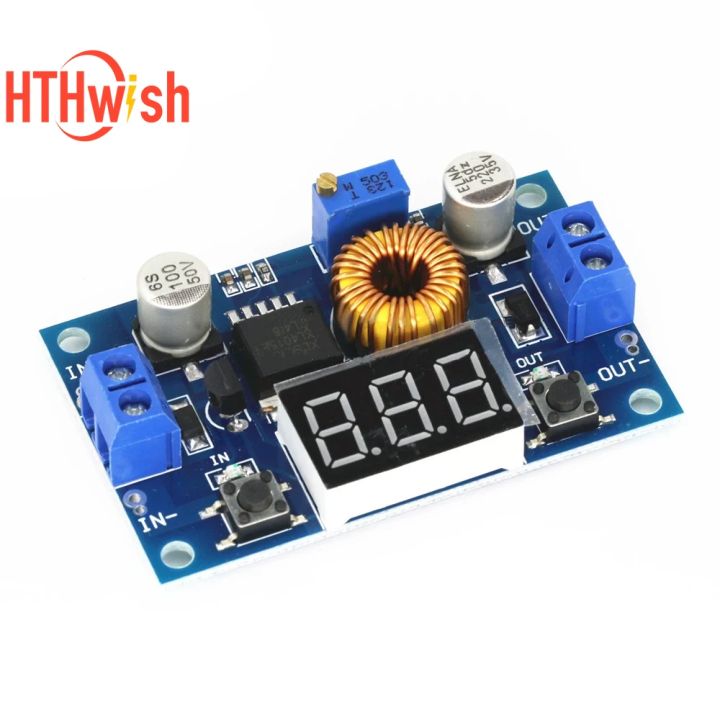 XL4015 High power Adjustable Step-down Charger Module 5A 75W DC-DC Step Down Buck Converter LED ...