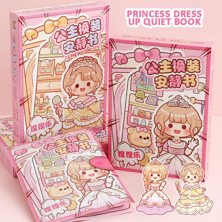 Princess Tirado Dress-Up Quiet Book Handmade Diy Girl Children Dress-Up ...