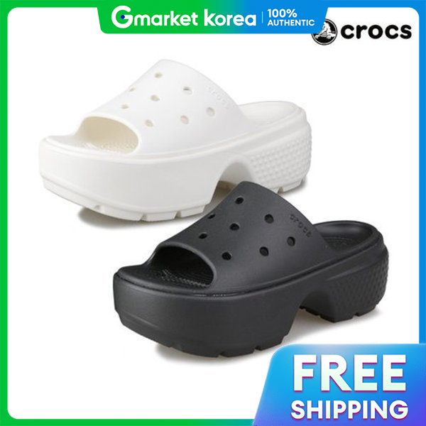Crocs | Crocs Women's Stomp Platform Height-Increasing Slide Sandals ...