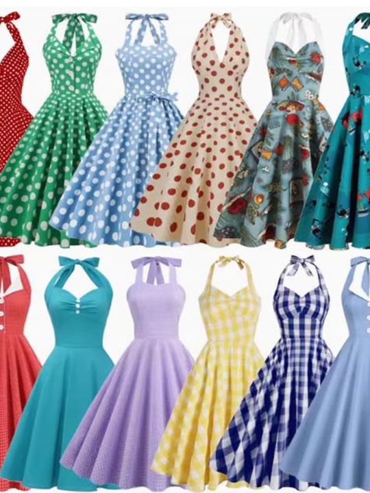 Hebe Retro Hong Kong Style 80s Feel Red Polka Dot Year End Dance ...