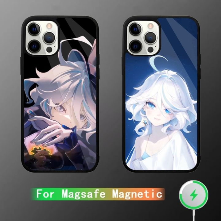 G-Genshin Impact Furina Phone Case For iPhone 15,14,13,12,11,Plus,Pro ...