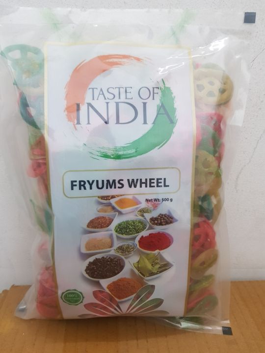 Taste of India Fryums Wheel 500g | Lazada PH