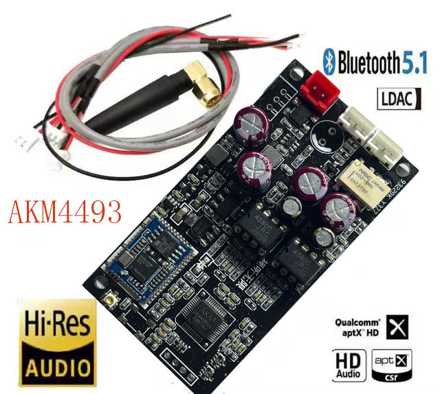 Qcc5125 Audio Bluetooth Ak4493 5.1 Lossless Decoding Board AptX HD ...