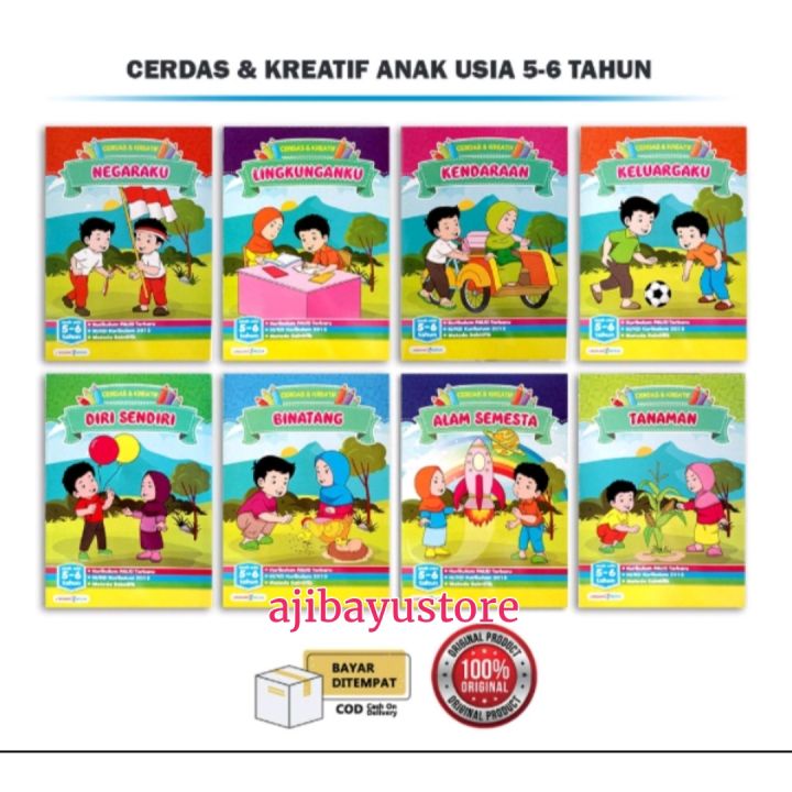 BUKU PAUD CERDAS DAN KREATIF BUKU PAUD PAKET TEMATIK PAUD KURIKULUM ...
