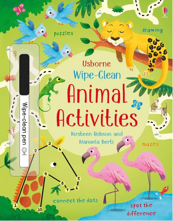 Usborne Wipe-Clean Animal Activities | Lazada.co.th