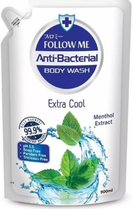Follow Me Anti-Bacterial Body Wash Refill 900ml （Extra Cool ） | Lazada
