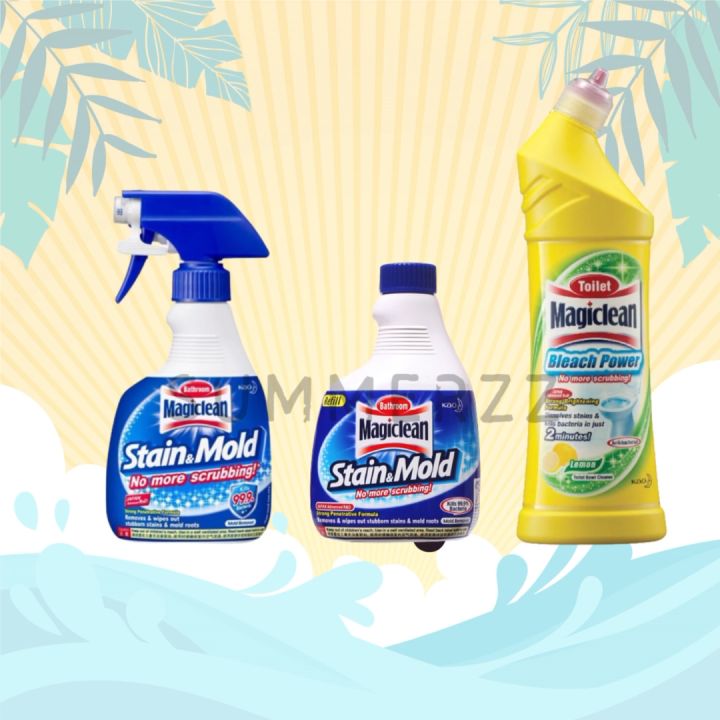 MAGICLEAN Bathroom Stain and Mold Remover Refill Bottle Kitchen Apple ...
