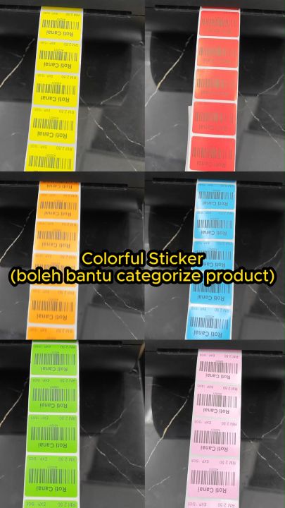 Colorful Thermal Sticker Thermal Paper Barcode Label Sticker Price ...
