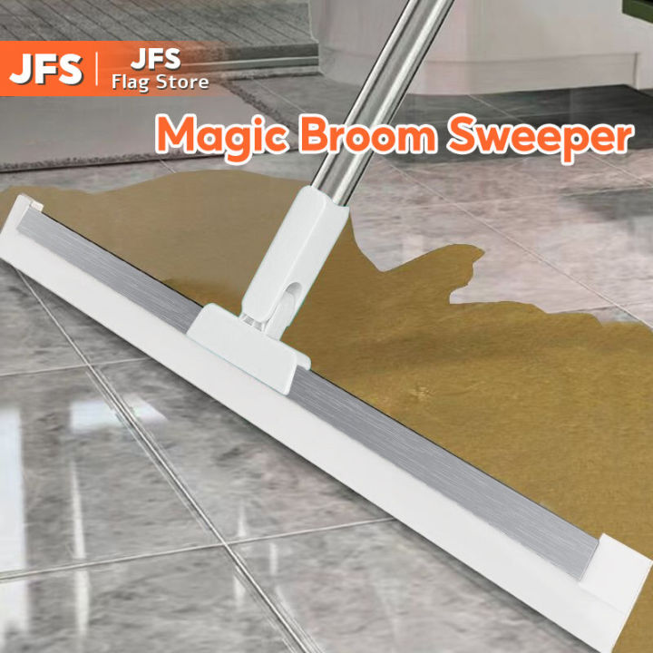 JFS 3PCS Magic Sweeper Broom Household Floor Wiper Bathroom Scraper ...