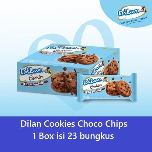 dilan cookies choco chip | box isi 23 bungkus/Dilan Cookies Choco Chip ...