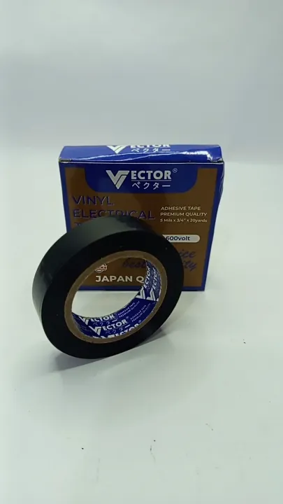 Isolasi Kabel Listrik Vector Vinyl Electrical Tape 20 Yards | Lazada ...
