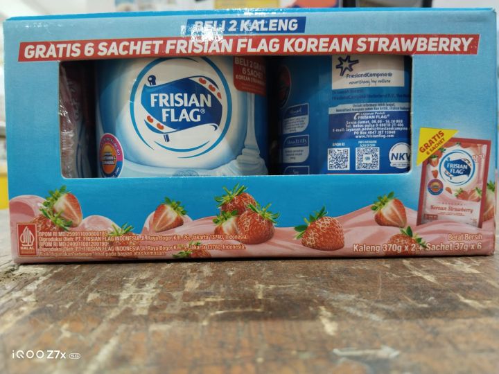 Susu Frisian Flag Kaleng Banded Putih - Bonus 6 sachet Frisian flag ...