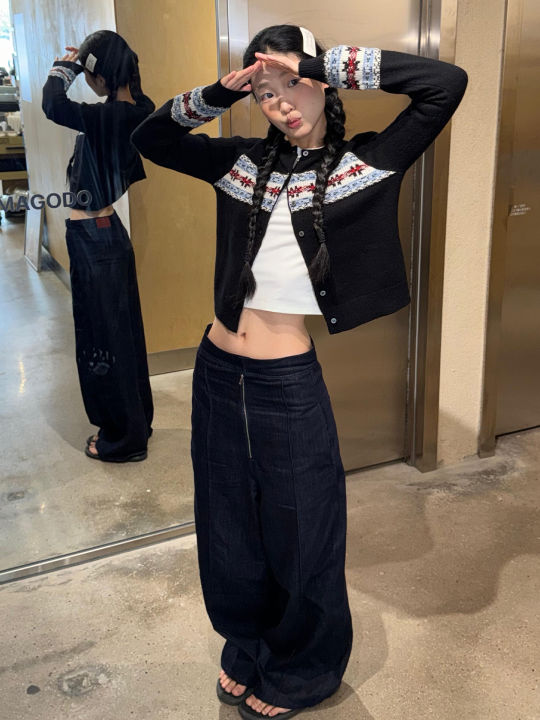 Y6Y | คาร์ดิแกนสเวตเตอร์แฟชั่นบรรยากาศฤดูใบไม้ร่วงสไตล์หวาน ใหม่ 2026 ...