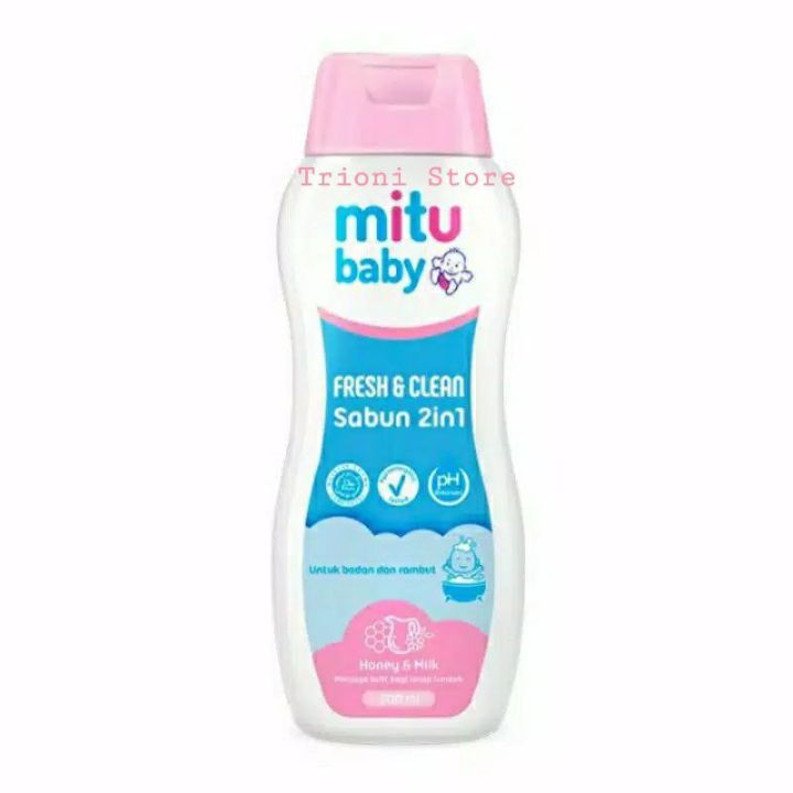 Mitu Baby Sabun Mandi 2in1 Botol 200 ml | Lazada Indonesia