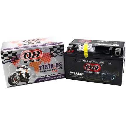 แบตเตอรี่ OD Battery YTX7A-BS (12V 7A) แบตเตอรี่แห้ง GPX CR5 , KEEWAY ...