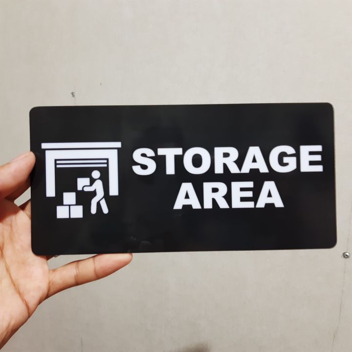 STORAGE AREA SIGNAGE PVC TYPE WATERPROOF AND NON-FADING | Lazada PH