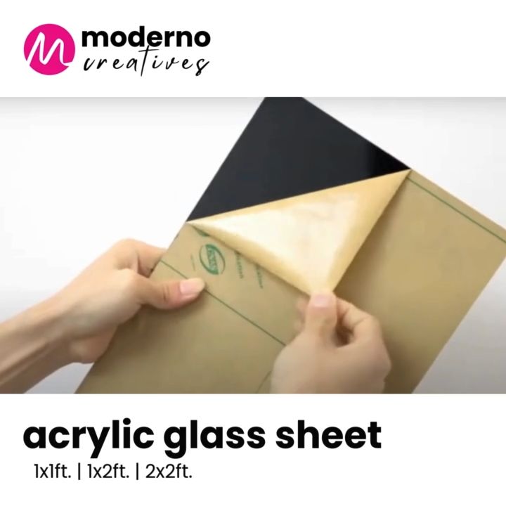 3mm 4mm Acrylic Glass Sheet Plexiglass 1x2ft, 2x2ft Size Transparent ...