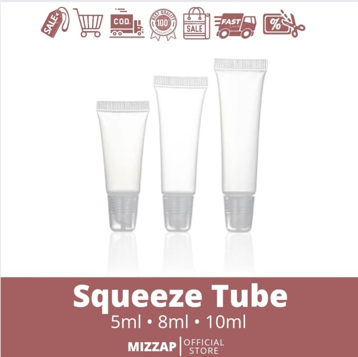 Squeeze Tube 10ml 8ml 5ml Lipgloss Tube Bottle• Cosmetic Packaging ...