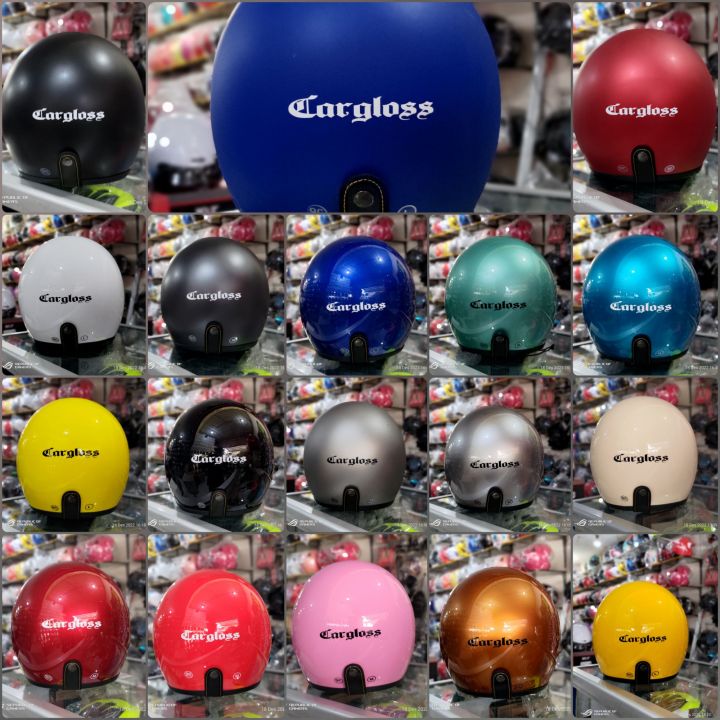 Helm Cargloss Original CFM Retro Army Half Face - Deep Black | Lazada ...