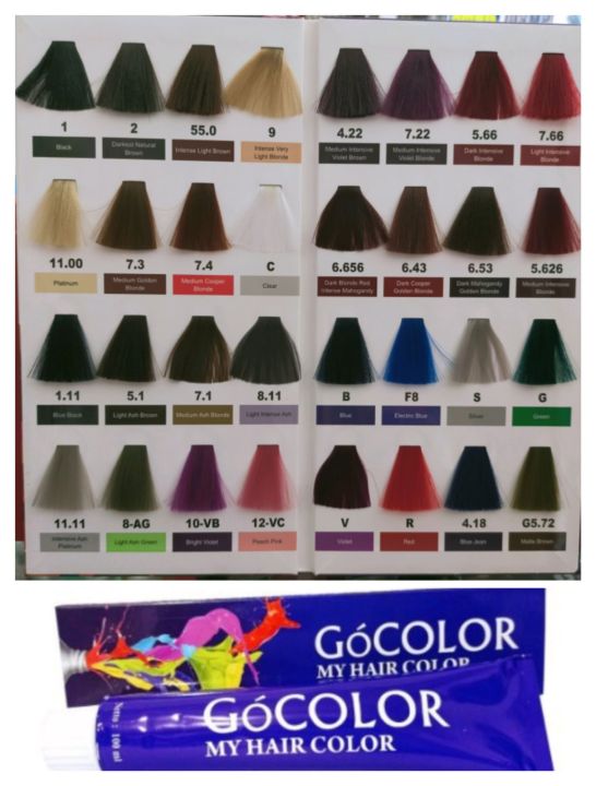 GOCOLOR HAIR COLOR CREAM 100ML CREAM WARNA | Lazada Indonesia